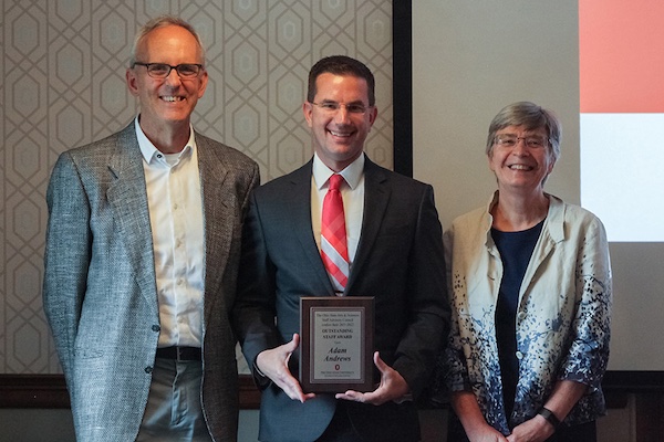 Adam Andrews Receives ASC Outstanding Staff Award | Center for Life ...
